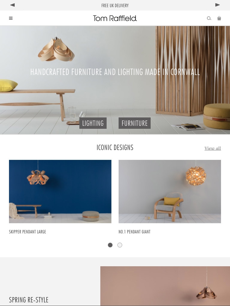 Tom Raffield website | Nixon Design